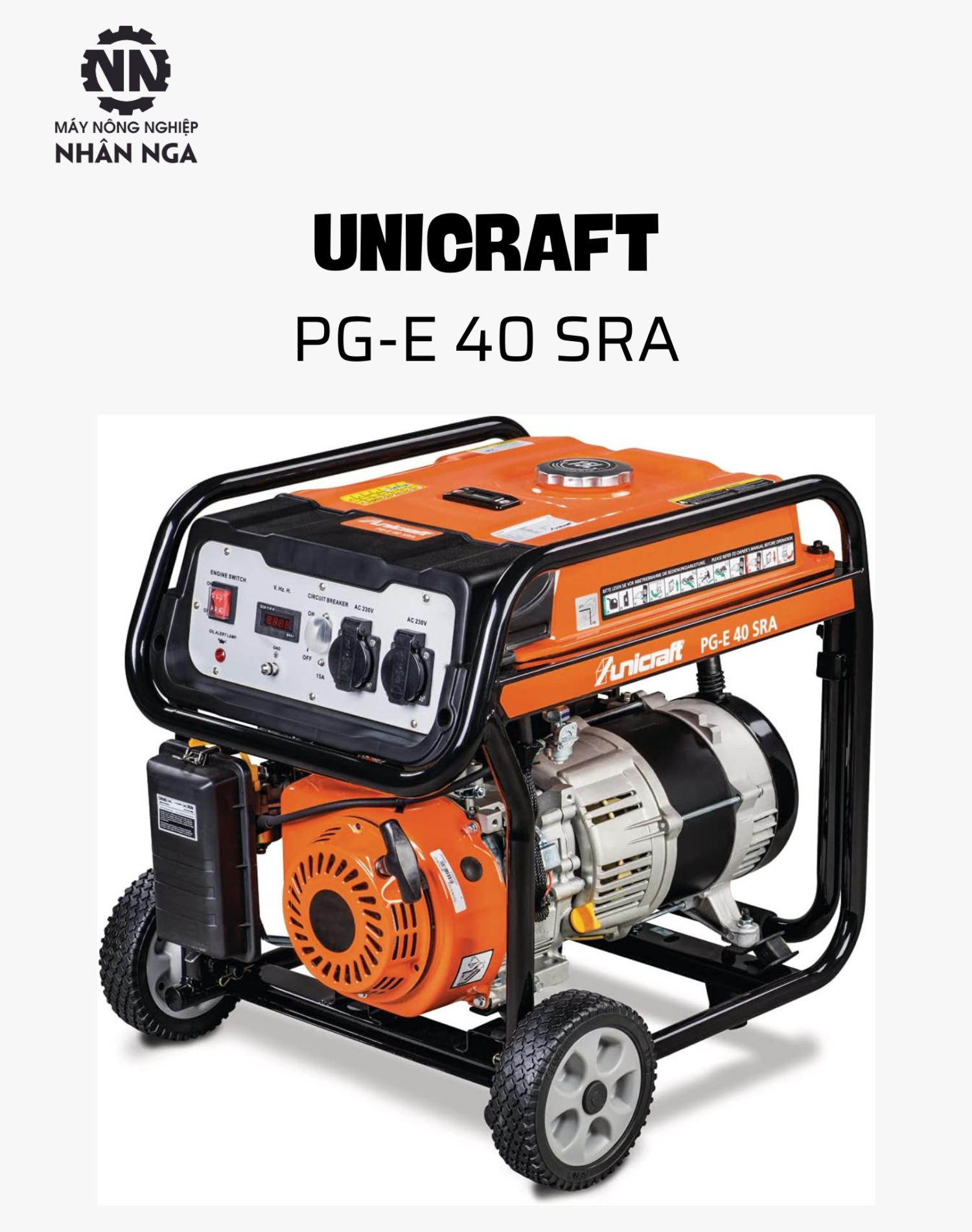 Máy phát điện khung trần Unicraft – 3.5kw - MÁY NÔNG NGHIỆP NHÂN NGA