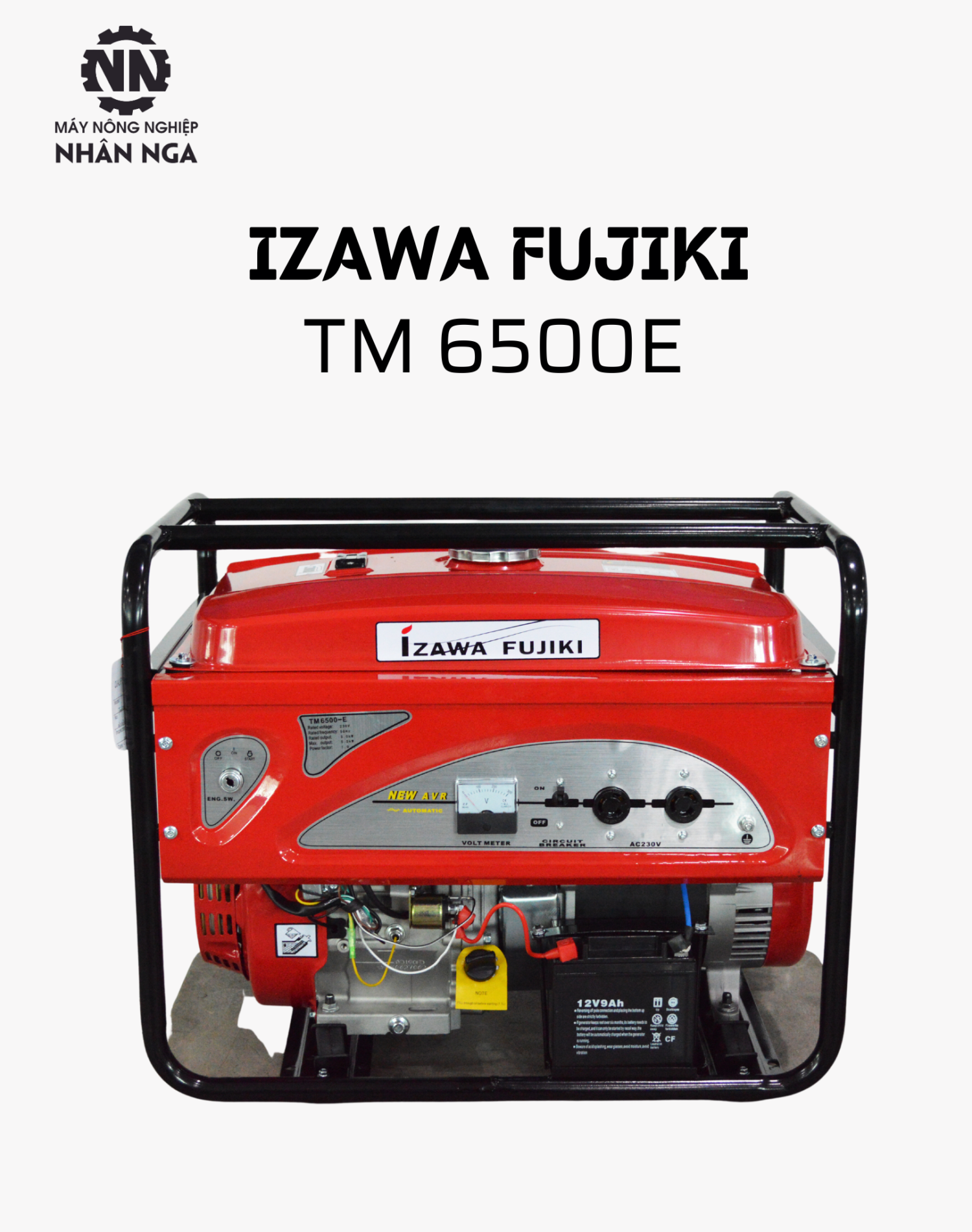 Máy phát điện khung trần Izawa Fujiki – 5kw (đề nổ) - MÁY NÔNG NGHIỆP NHÂN NGA